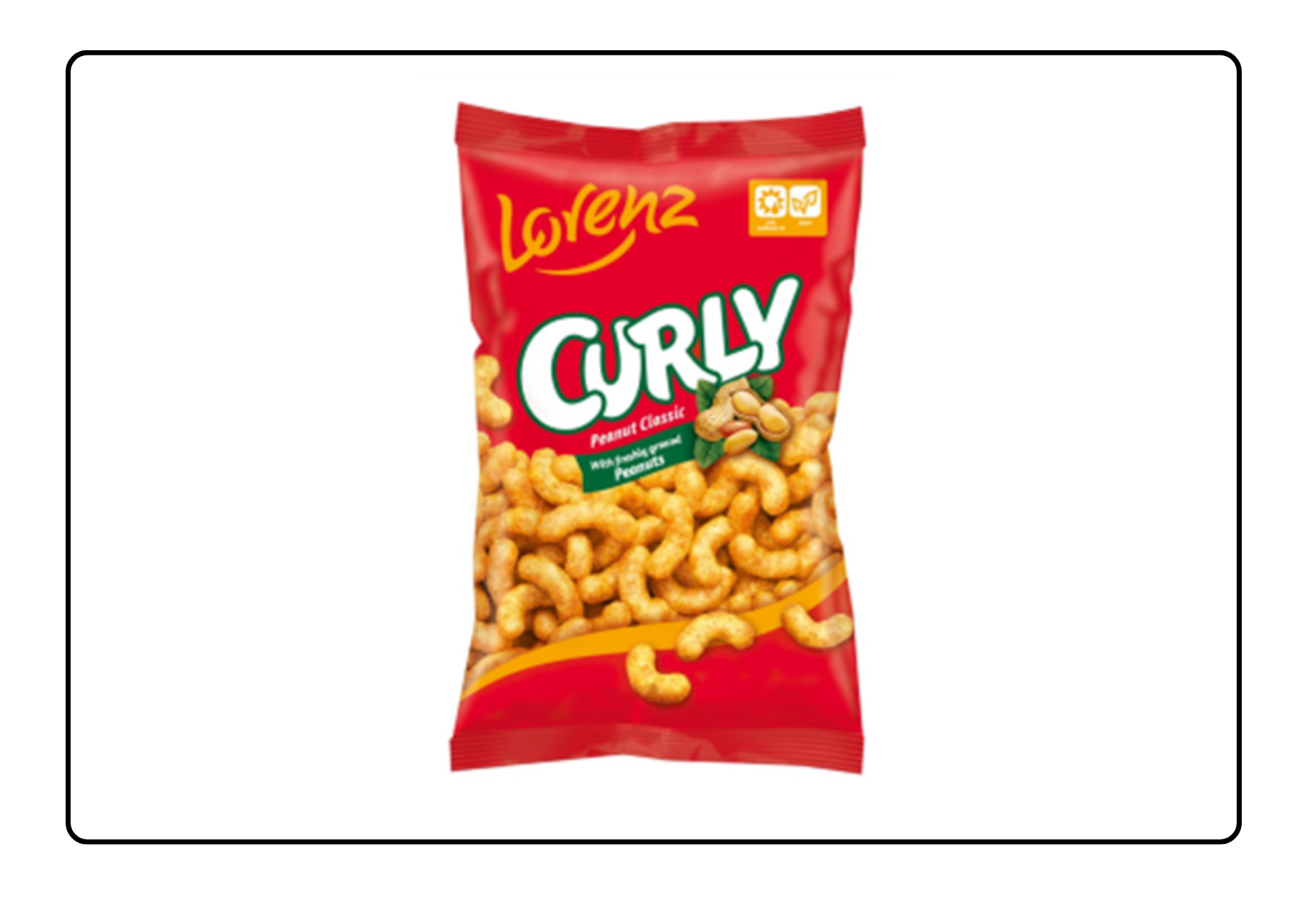 Lorenz Curly Peanut Classic 120g X 14
