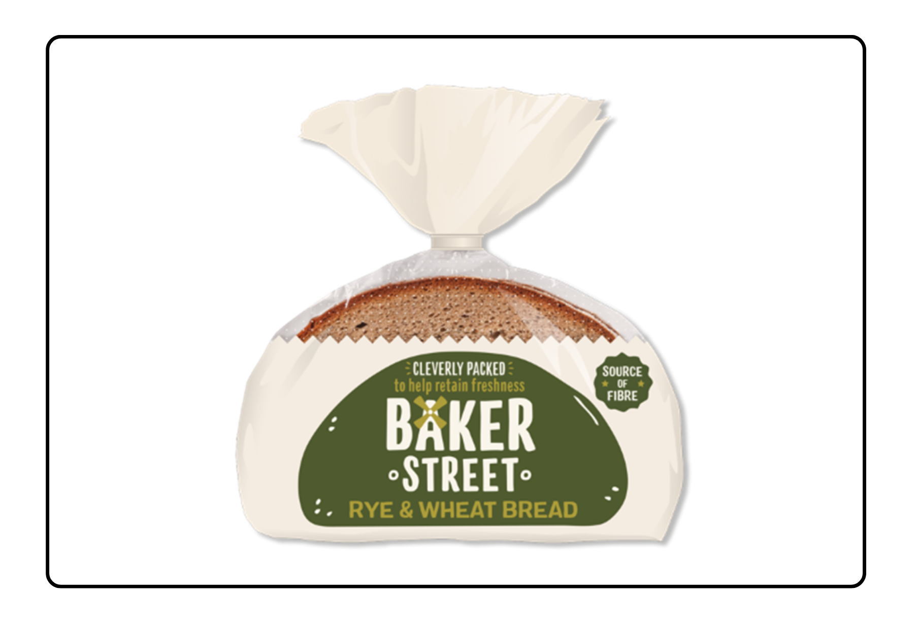 Baker Street Rye & Wheat Bread 500g X 9pcs