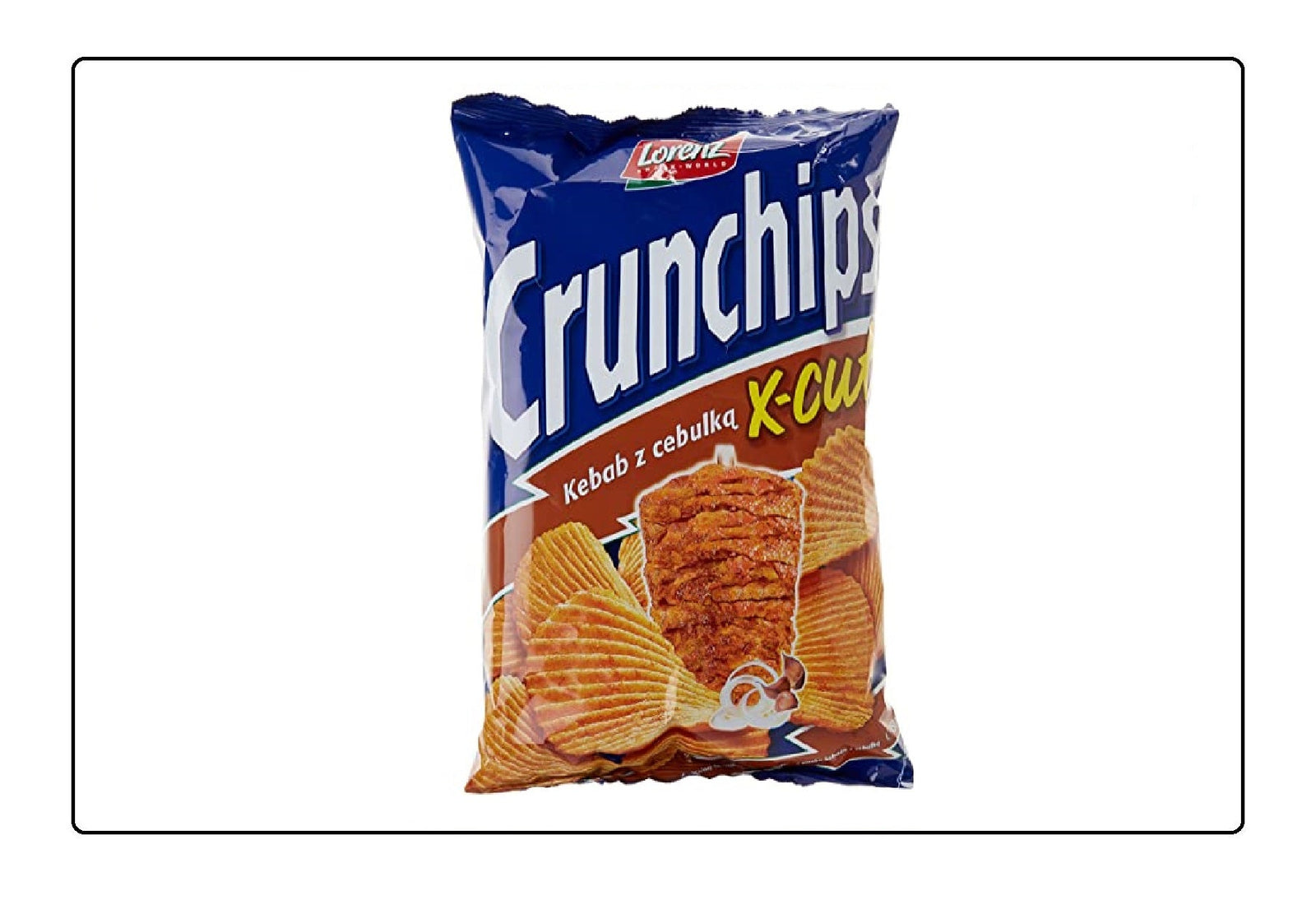 Lorenz Crunchips X-Cut Kebab (Pack of 6) 150g each