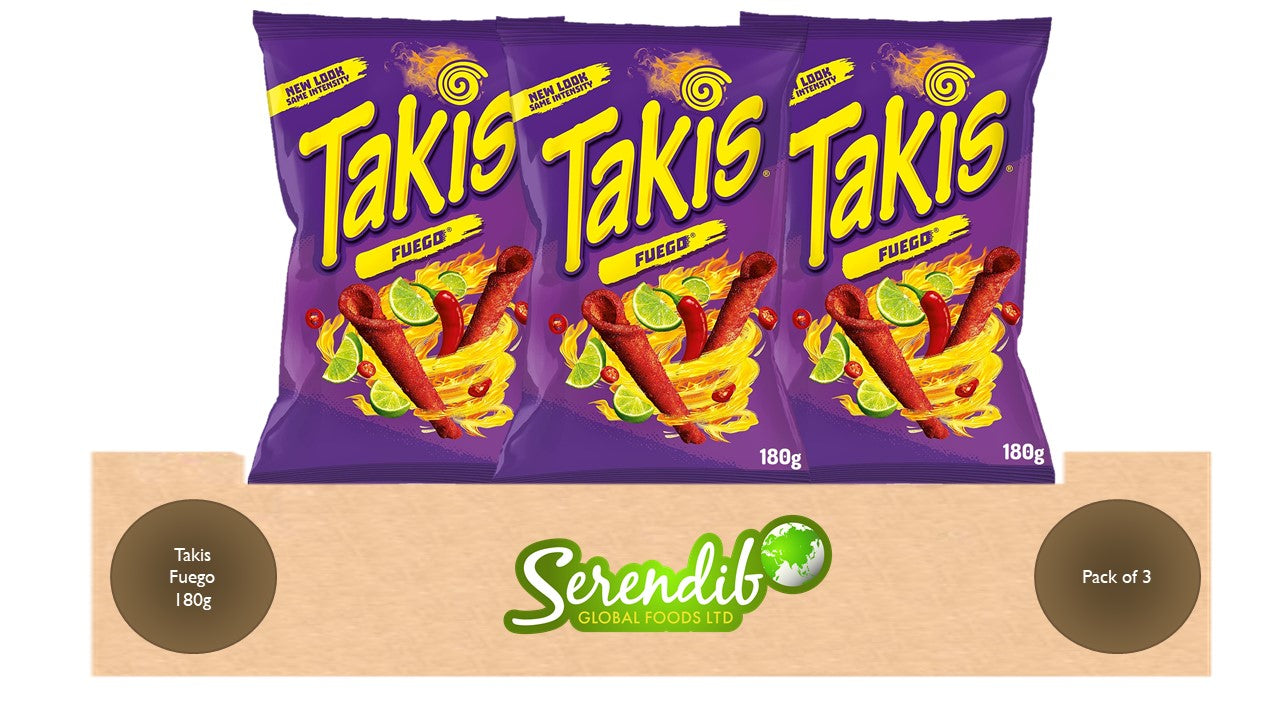Takis Fuego Chips 180g Pack of 3