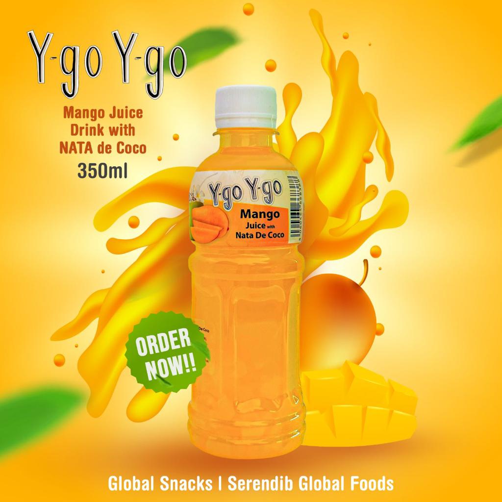 Ygo Ygo Mango flavour 6 bottles | Nata De Coco | New Drink | Y-go Y-go